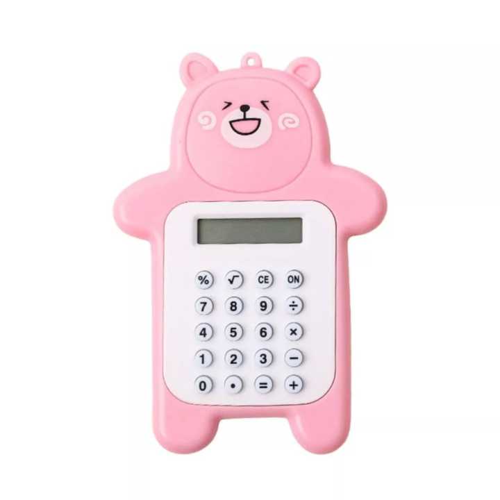 Calculator Mini Portable Motif Kartun Bear Lucu / Alat Menghitung ...