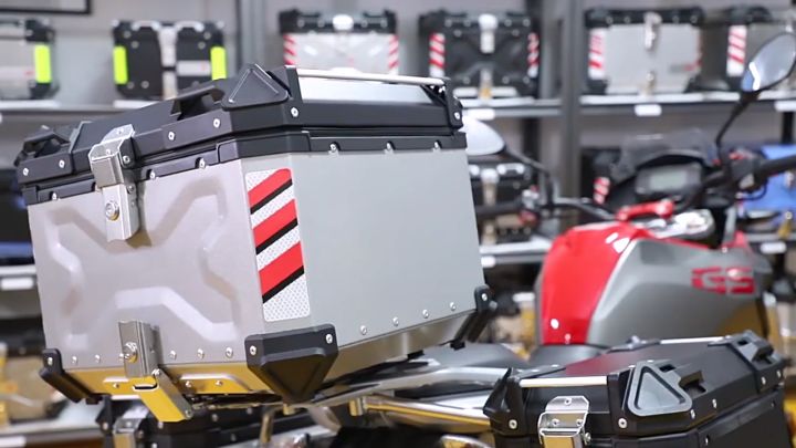 Motorcycle Top Box Top box for Motorcycle tail box reflective strip Box ...