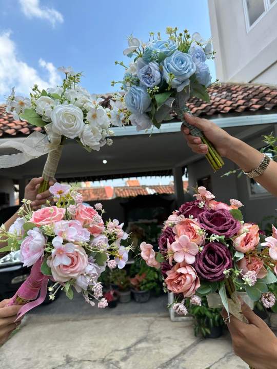Hand bucket wedding/ bucket lempar bunga/bucket bunga cantik/lempar ...