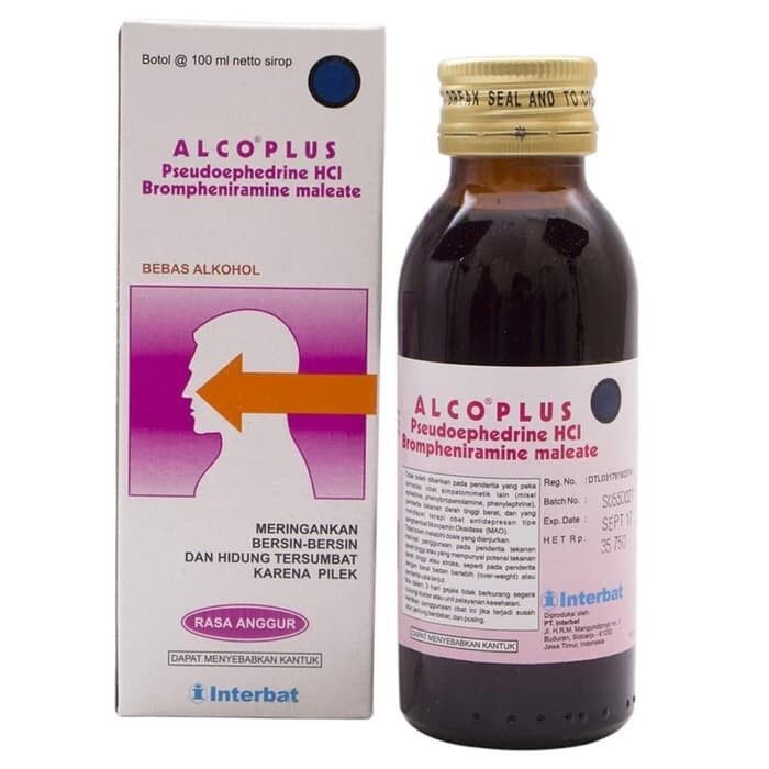 Alco Plus Syrup 100 ML Untuk Meringankan Bersin-bersin Dan Hidung ...