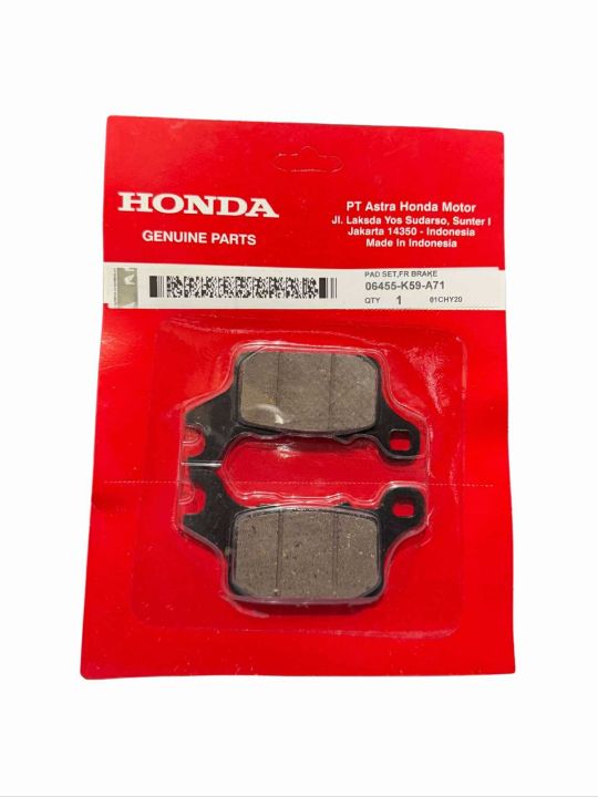 HONDA BRAKE PAD SET(FRONT) CLICK 125 V1 V2 V3, CLICK 150i V2, GAME ...