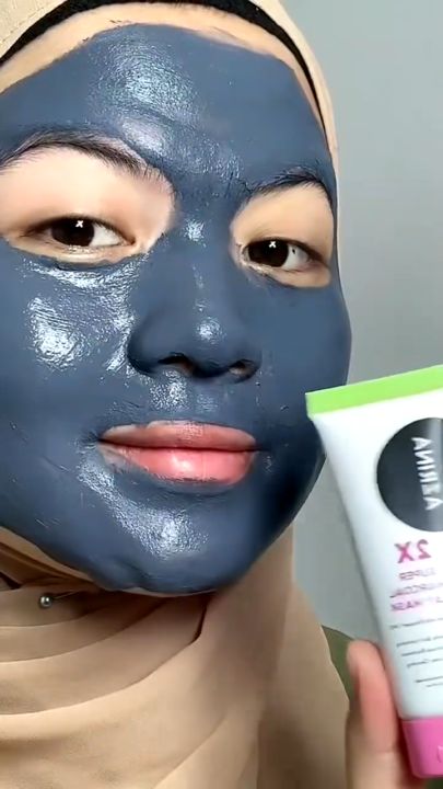 Azrina 2x Super Charcoal Clay Mask Masker Wajah Komedo Mengangkat Sel ...
