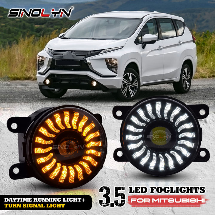 Angel Eye Fog Light DRL LED Fog Lamp Projector For Mitsubishi Xpander ...