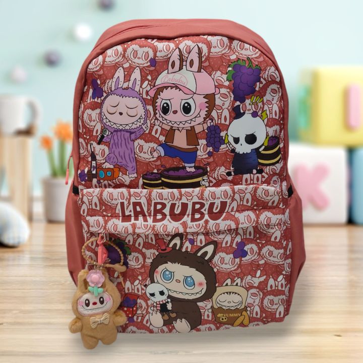 LABUBU - TAS RANSEL ANAK SEKOLAH PEREMPUAN SD , SMP , SMA LABUBU IMPORT / TAS RANSEL LABUBU ...