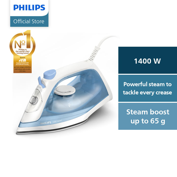 PHILIPS 1000 Series Steam Iron with Non-Stick Soleplate (DST1010 ...