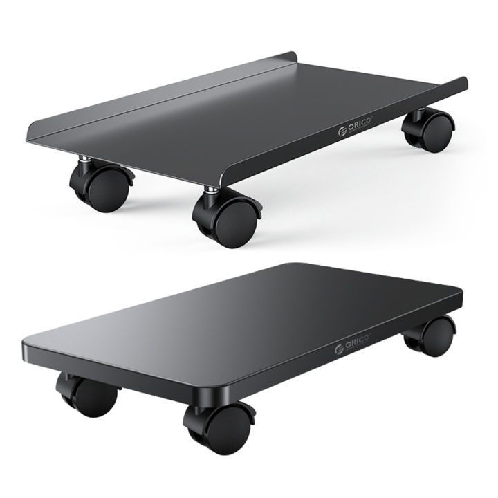 Steel Computer Tower Stand with Locking Rolling Caster Wheeled Dolly PC ...