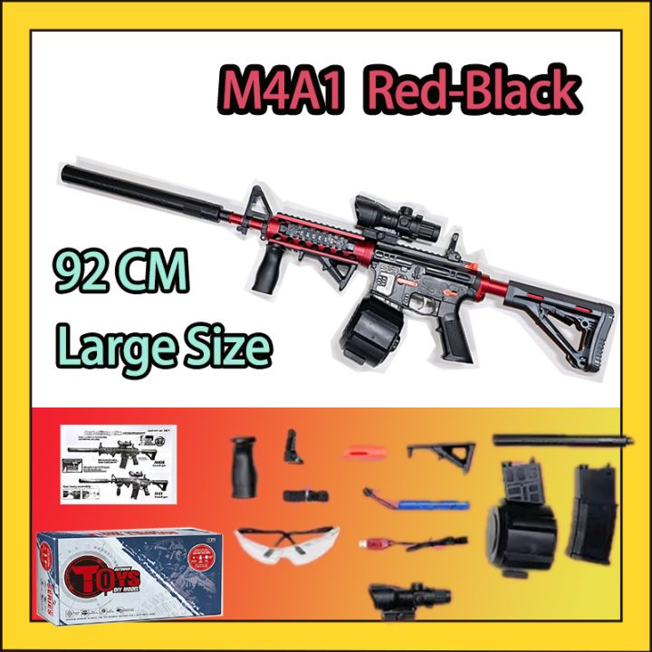 92CM Large Size Gel Blaster Toy M416/M4A1 Design Electric and Automatic ...
