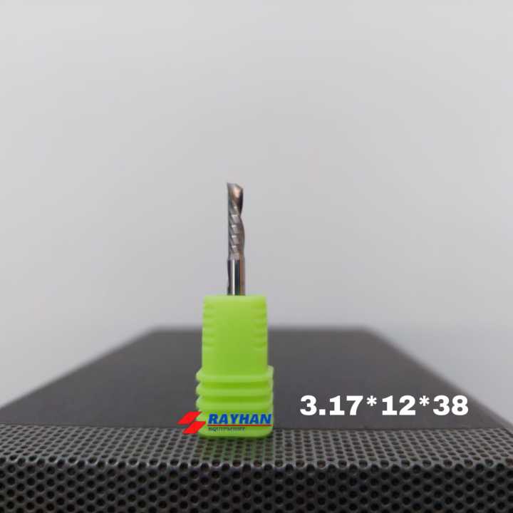 Mata bor End Mill 1 flute spiral 3 mm Endmill Carbide CNC Router Bit ...