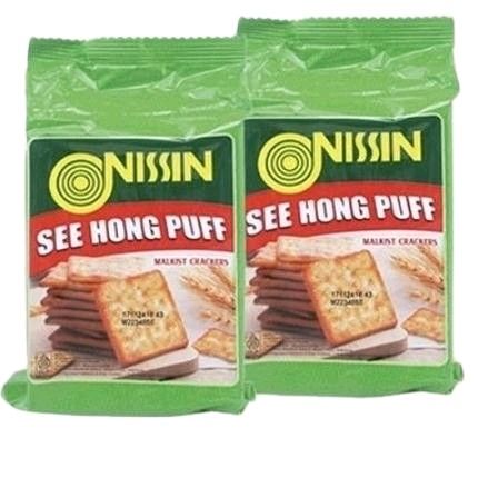 Nissin See Hong Puff Biskuit 250g ada rasa coconut dan sugar | Lazada ...
