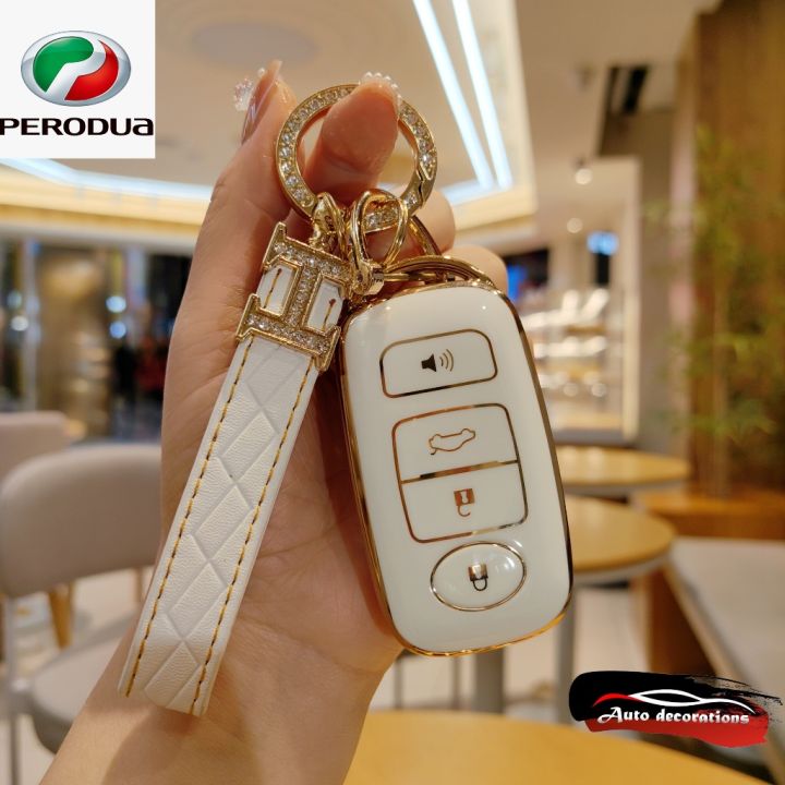perodua key cover perodua axia alza ativa Myvi car keychain perodua ...