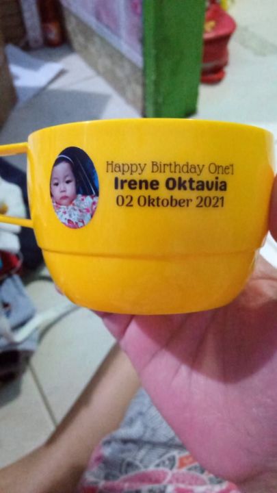 custom Stiker Lucu sticker unik gelas piring anti air waterproof stiker ...
