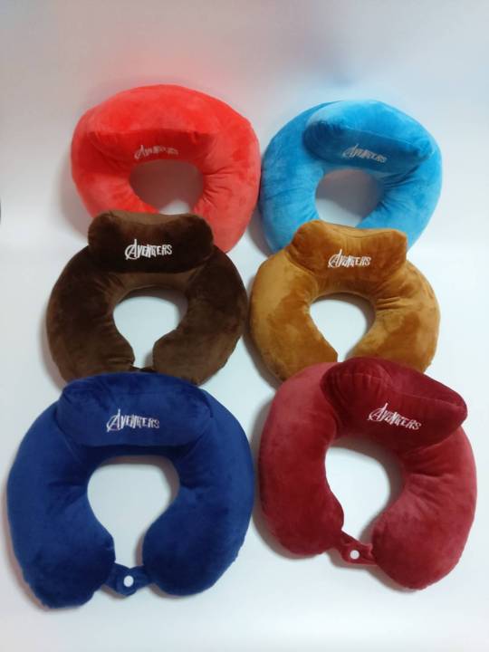 MUMUI-หมอนรองคอสำหรับการเดินทางในรถยนต์ หรือ ใช้ที่ทำงาน ที่พกพาสะดวกสบาย และ ด้านนอกเป็นผ้าที่ ...