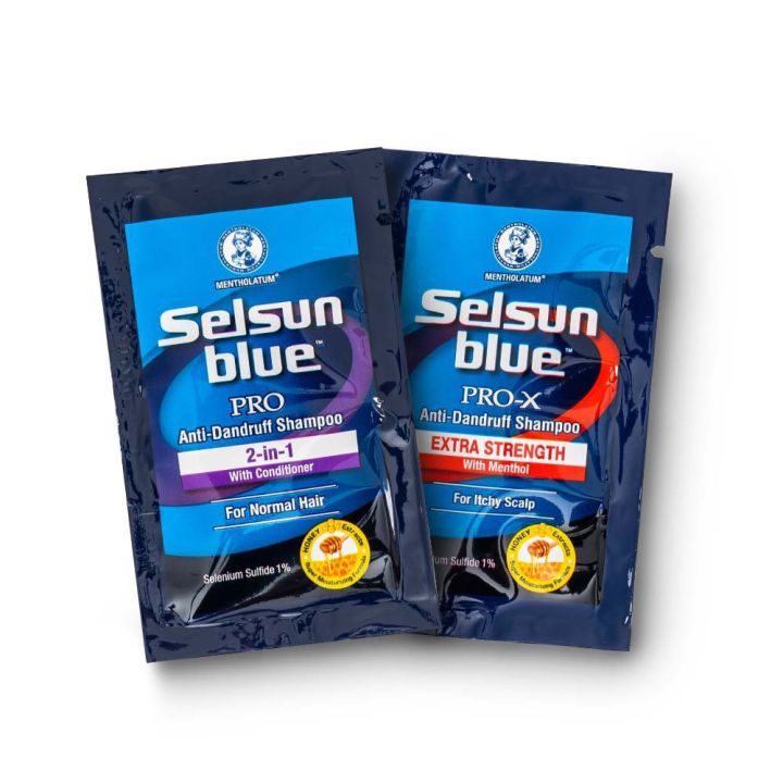 Selsun Blue Anti-Dandruff Treatment Shampoo Medicated 6ml Sachet x2 ...