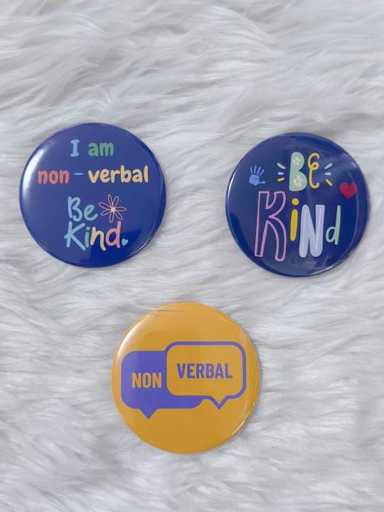 Non Verbal and Be Kind Badge Pin | Lazada PH