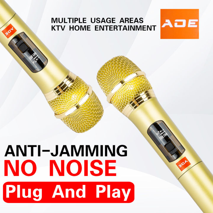 Wireless Microphone For Videoke Original Heavy Duty Universal Handheld ...