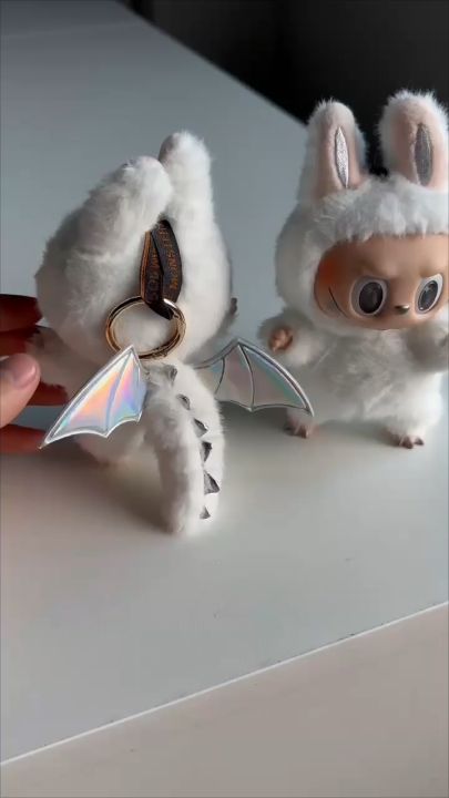 LABUBU Angel The monsters 1.0 Handmade Labubu Angel Vinyl stuffed ...