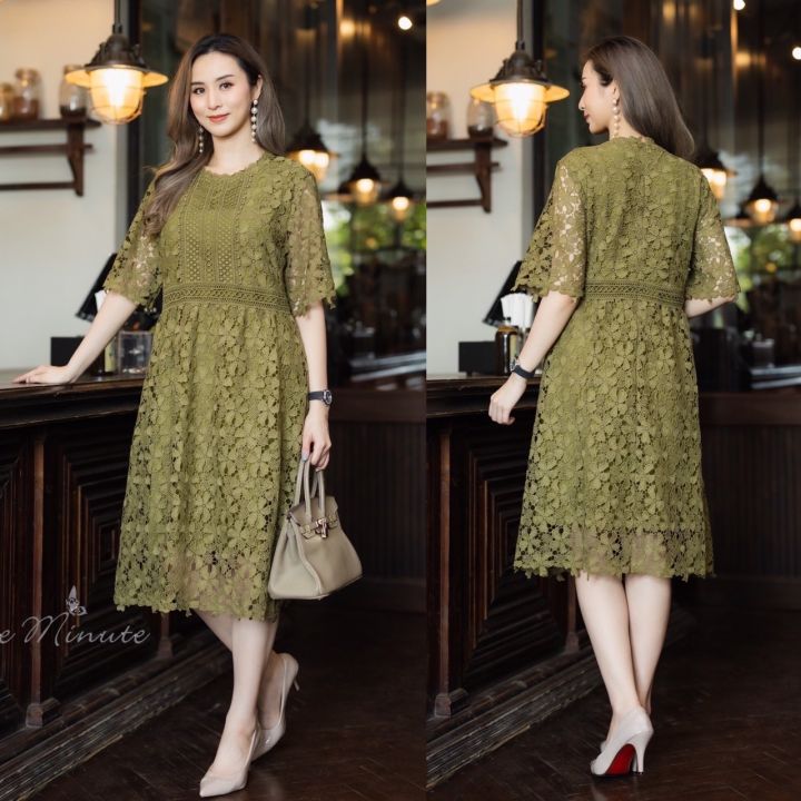 Premium Dress Brokat Bangkok Cutie Minute Lazada Indonesia