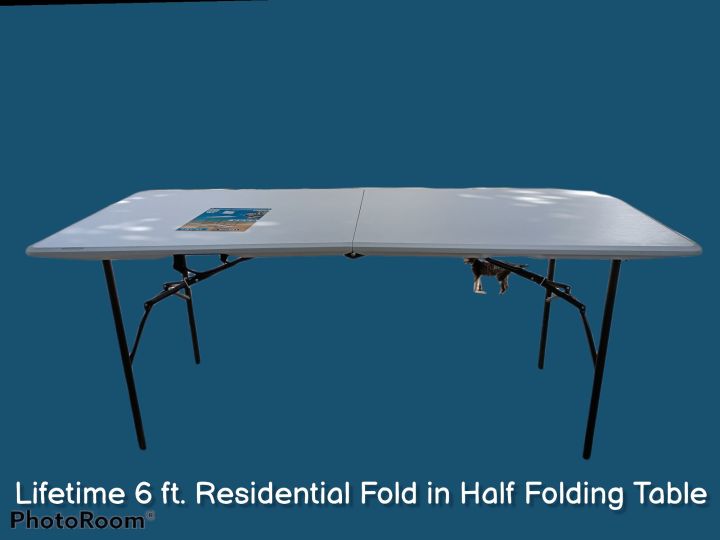 LIFETIME 6 FT. RESIDENTIAL FOLD IN HALF FOLDING TABLE (SOLD PER PIECE ...