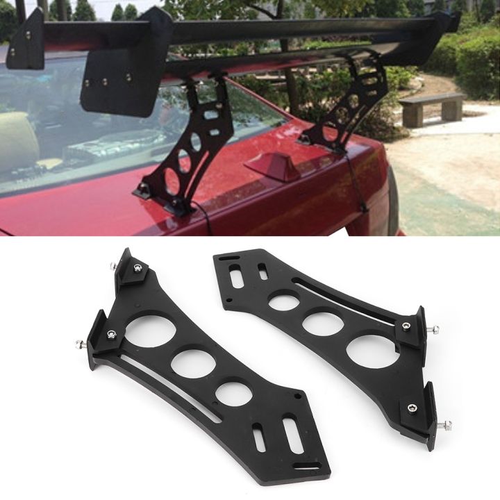 Rear Wing Legs 10" Car CNC Aluminum Alloy Rear Wing Racing Tail Spoiler ...