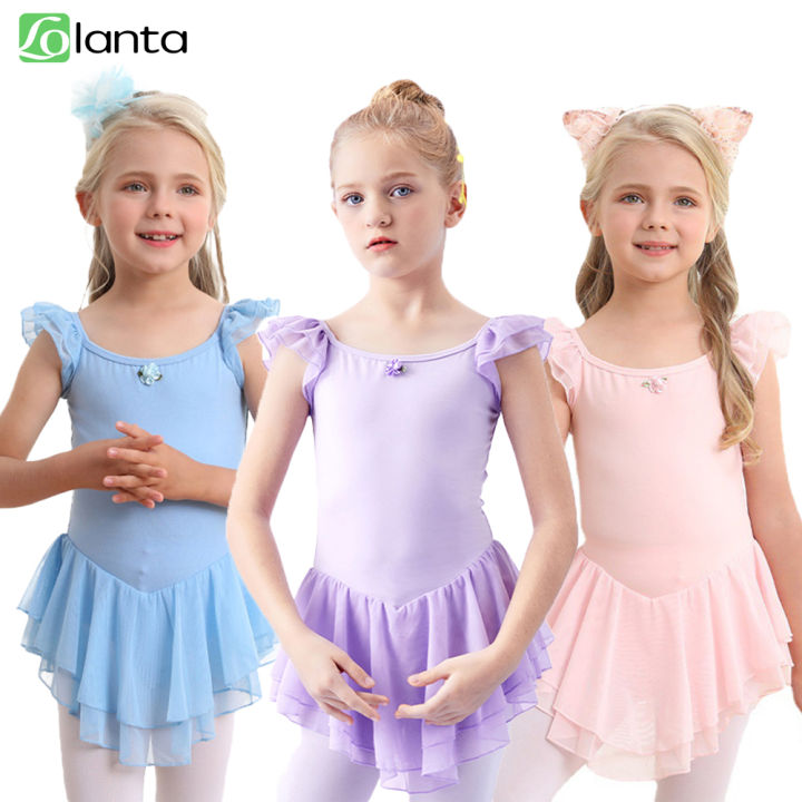 LOlanta Children's Ballet Dance Clothing Summer Girls Dance Short ...