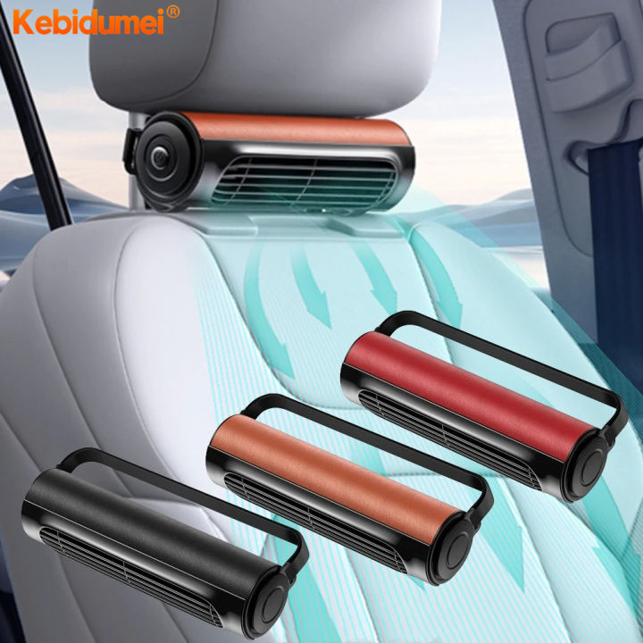 Kebidumei Car Headrest Fans 3-Gear USB Auto Fans Car Seat Cooling Neck ...