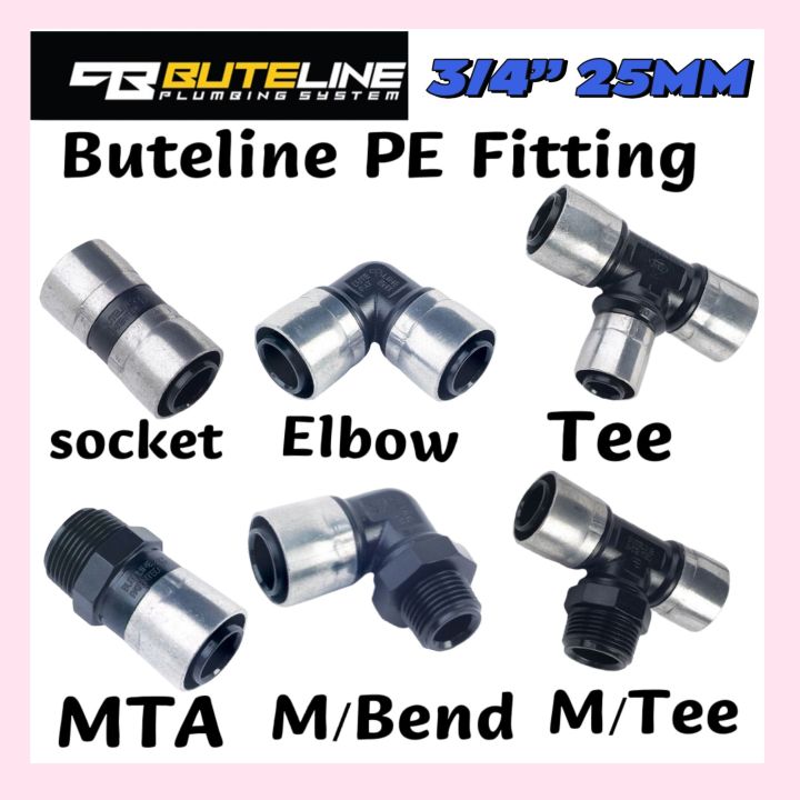 3/4” 25MM Buteline PE Fitting Buteline Clamp Fitting For Poly Pipe | Lazada