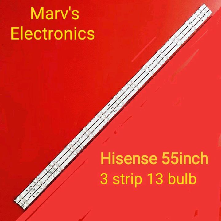 Backlight Set 55inch Hisense 55A6100FS Led Smart Brandnew 3strip 3volts ...