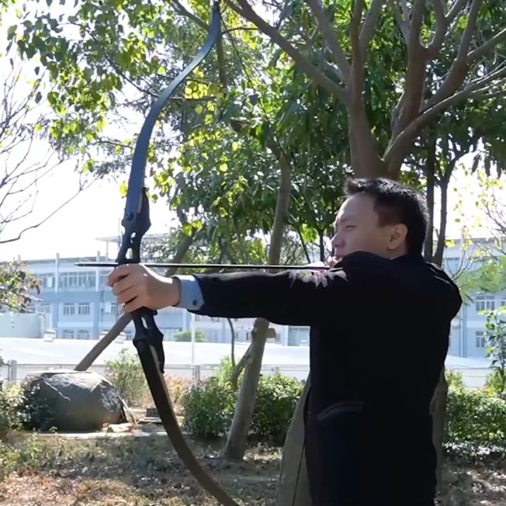 60 inch Archery Takedown Recurve Bow Kit 20-55 lbs American Hunting Bow ...