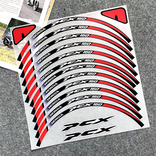 Motorcycle Wheel Stickers Outer Wheel Rim Sticker Tire Film Border ...