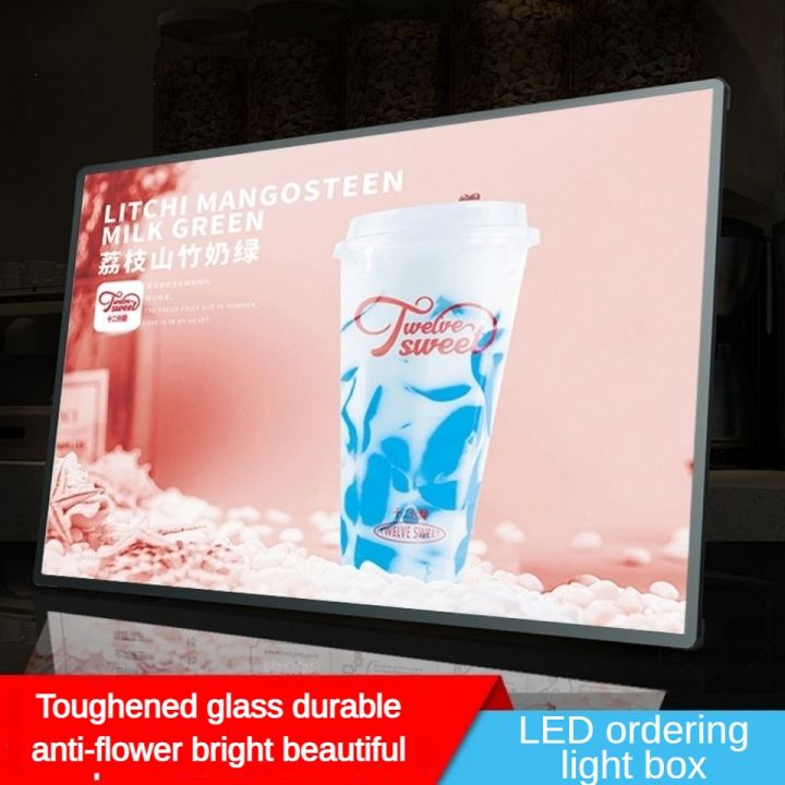 LED menu board display Order board Milk Tea Restaurant Shop Signage led ...