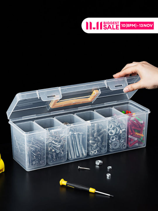 Thickened Plastic Screw Storage Box Hardware Parts Box Small Screw ...