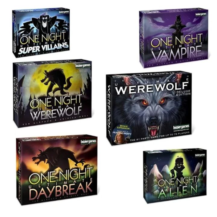 One Night Ultimate Werewolf Cards Collection Board Game Alien Super ...