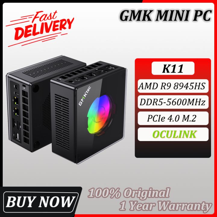 GMK K11 MINI PC AMD Ryzen 9 8945HS DDR5 5600MHz OCULINK Windows 11 Pro Gaming Desktop | Lazada
