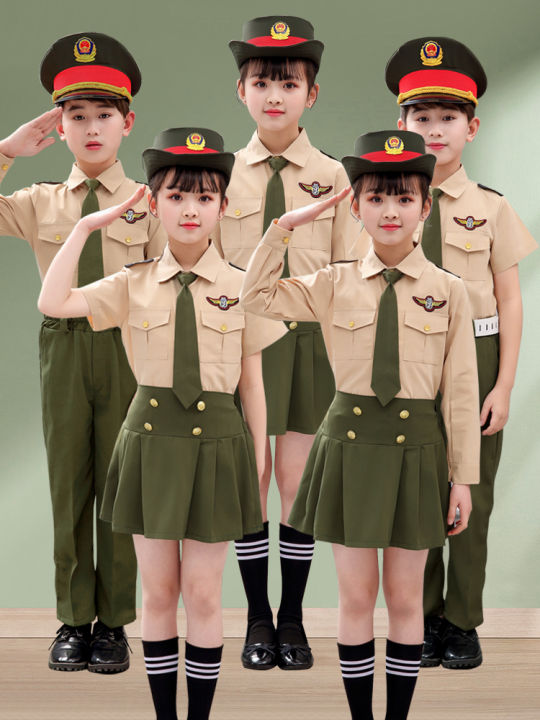 Children's Uniform Performance Outfit Flag Raiser Navy Uniform Set ...
