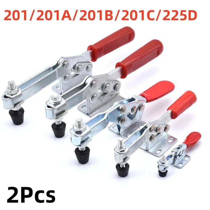 2PCS Horizontal Toggle Clamp Quick-Release Toggle Clamps Set 201/201A ...