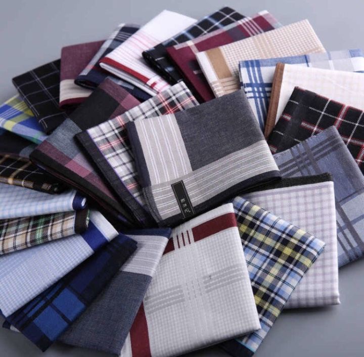 COD Male Asstored Cotton Handkerchief | Lazada PH
