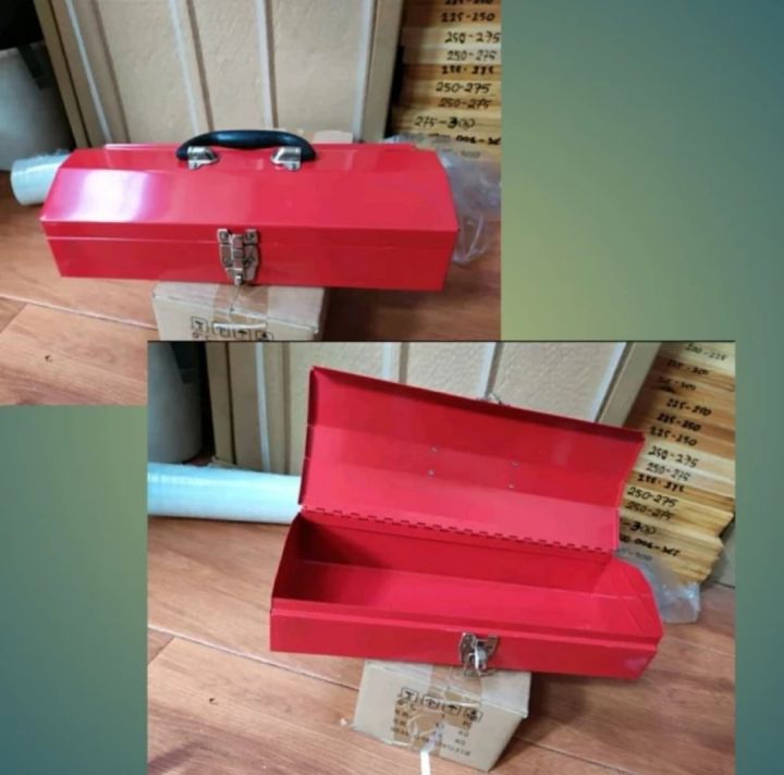 Tool Box Besi plat tebal body kokoh warna merah | Lazada Indonesia