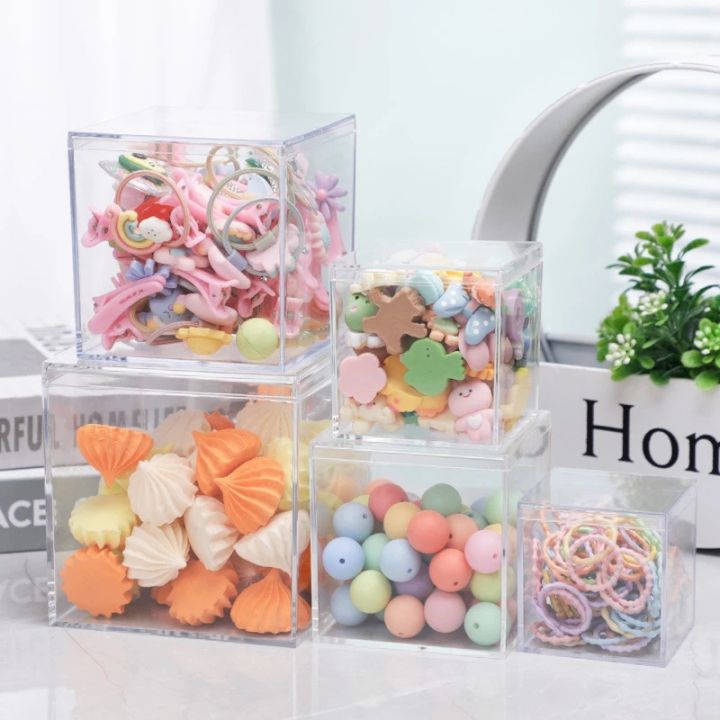 Clear Acrylic Square Box With Lids Dried Snacks Container Candy ...