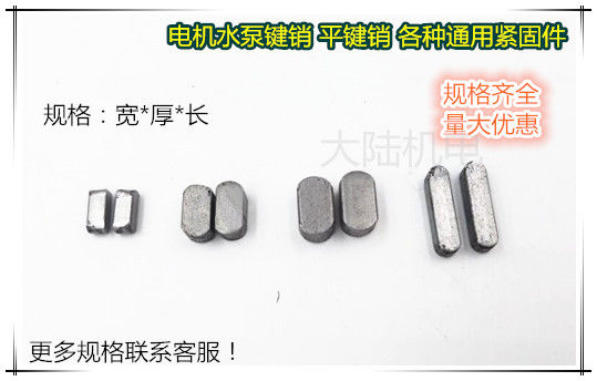 Motor Shaft Key Flat Key Pump Impeller Double round a Type Horizontal ...