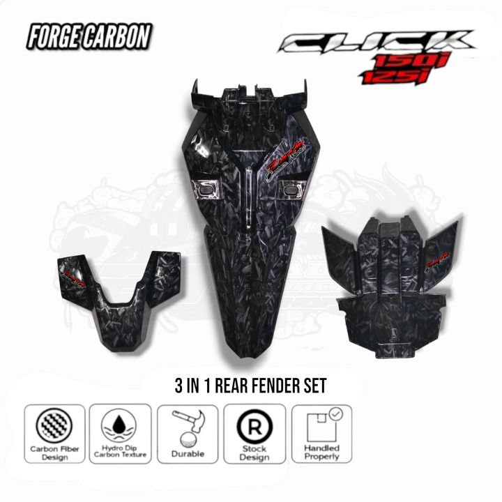 NEW!! Honda click v2&v3 forged hydro dip carbon rear fender | Lazada PH