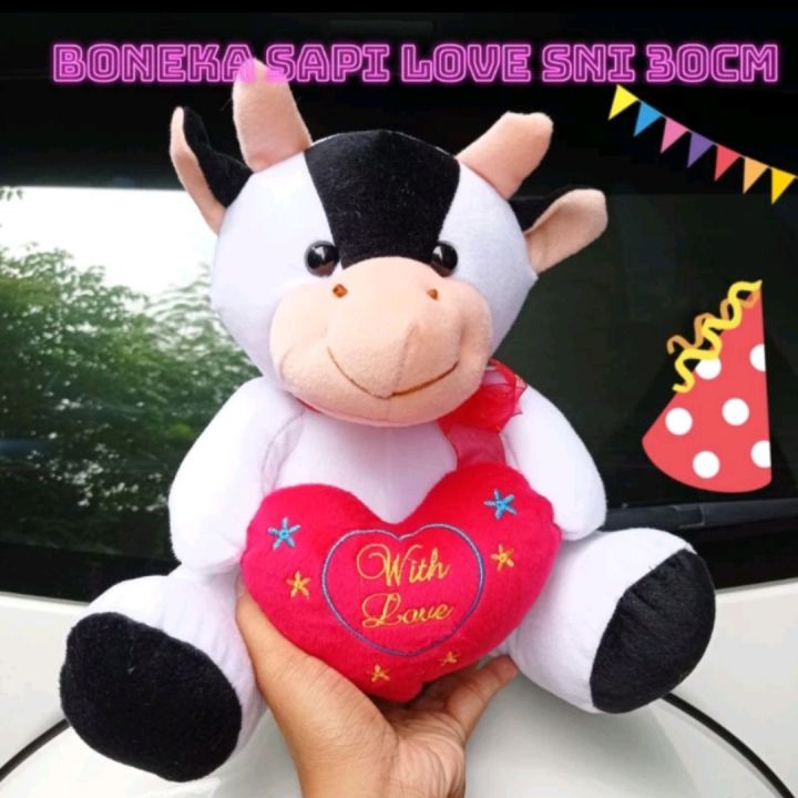 Boneka Sapi Love SNI 30cm | Lazada Indonesia