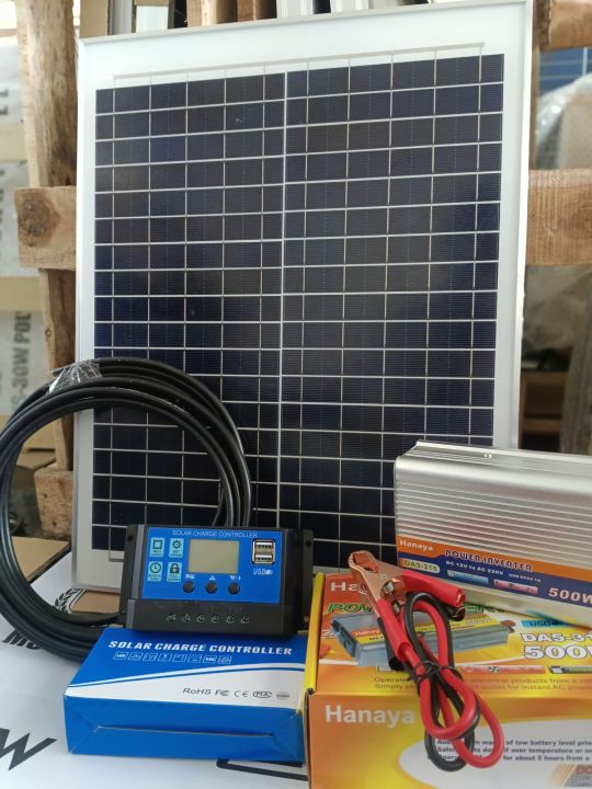 Panel Surya Set Ekonomis 20 Wp Inventer 500 Watt Free Packing Extra ...