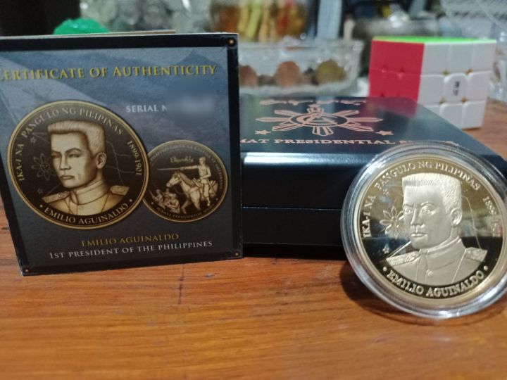 Alamat Commemorative Medal "Presidential Series" Emilio Aguinaldo (with ...