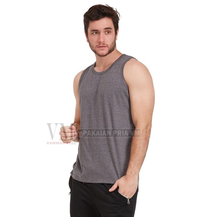 ⭐⭐⭐⭐⭐ Ukuran XL Kaos Singlet Warna Polos Kaos Gantung Kaos Dalam Kaos ...