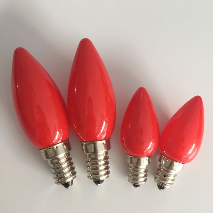LED Altar Light Bulb Red 10PCS E12 E14 Mini Candle Holder Lamp Praying ...