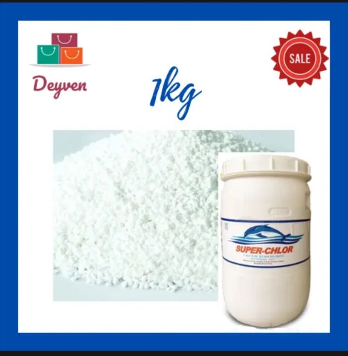 Super-Chlor Chlorine Granules 70% 1kg, 500g, 250g exactly in weight ...