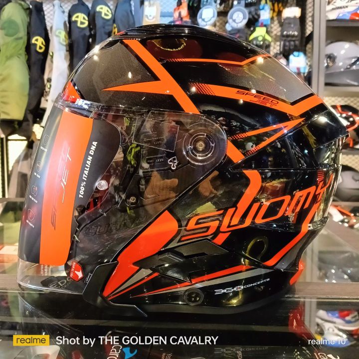SUOMY SPEED JET ADVANCE RED FLUO (FRP) CARBON FIBRE REINFORCED POLYMER ...