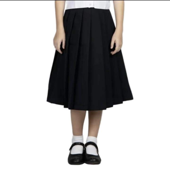 School Uniform Round Plits Skirt palda for kids girl(size 35 to 80 ...