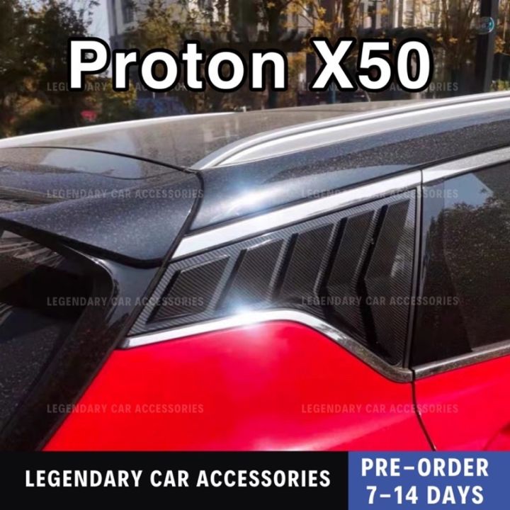 [PRE-ORDER] Proton X50 Rear Window Louvers Vent Cover Mustang Style ...