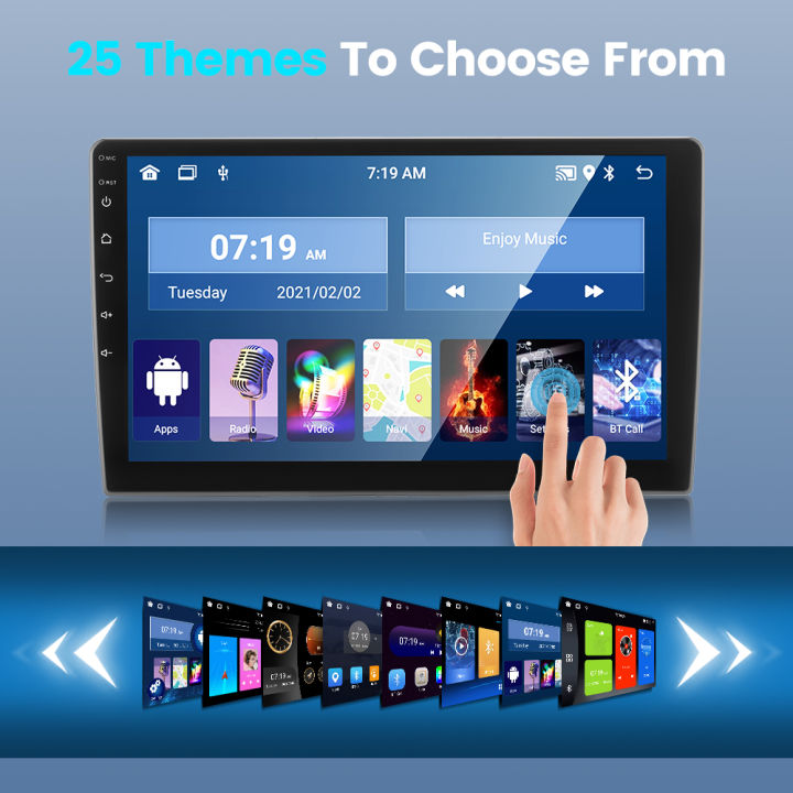 (Dikirim Dari Jakarta) Android 9 Inch 2 Din Head Unit Tape Mobil ...